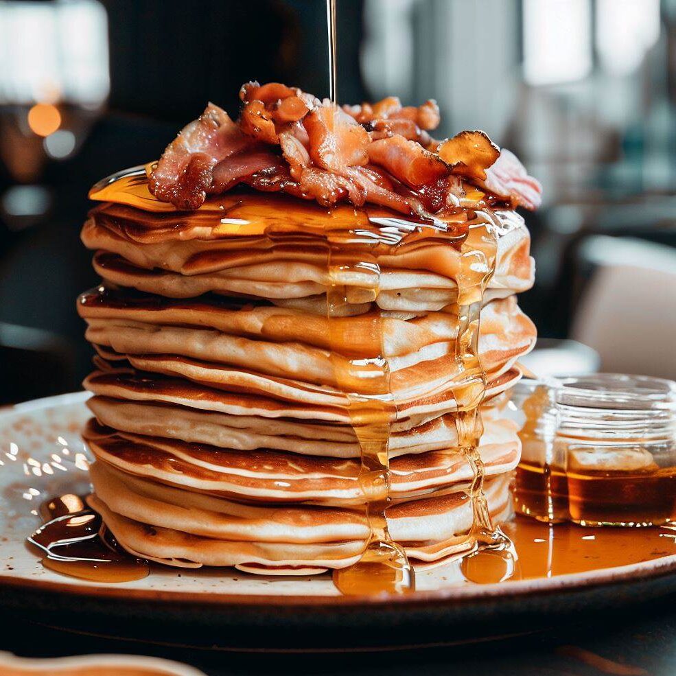 Deliciosos PanCakes con Tocino: Receta facil y rapida